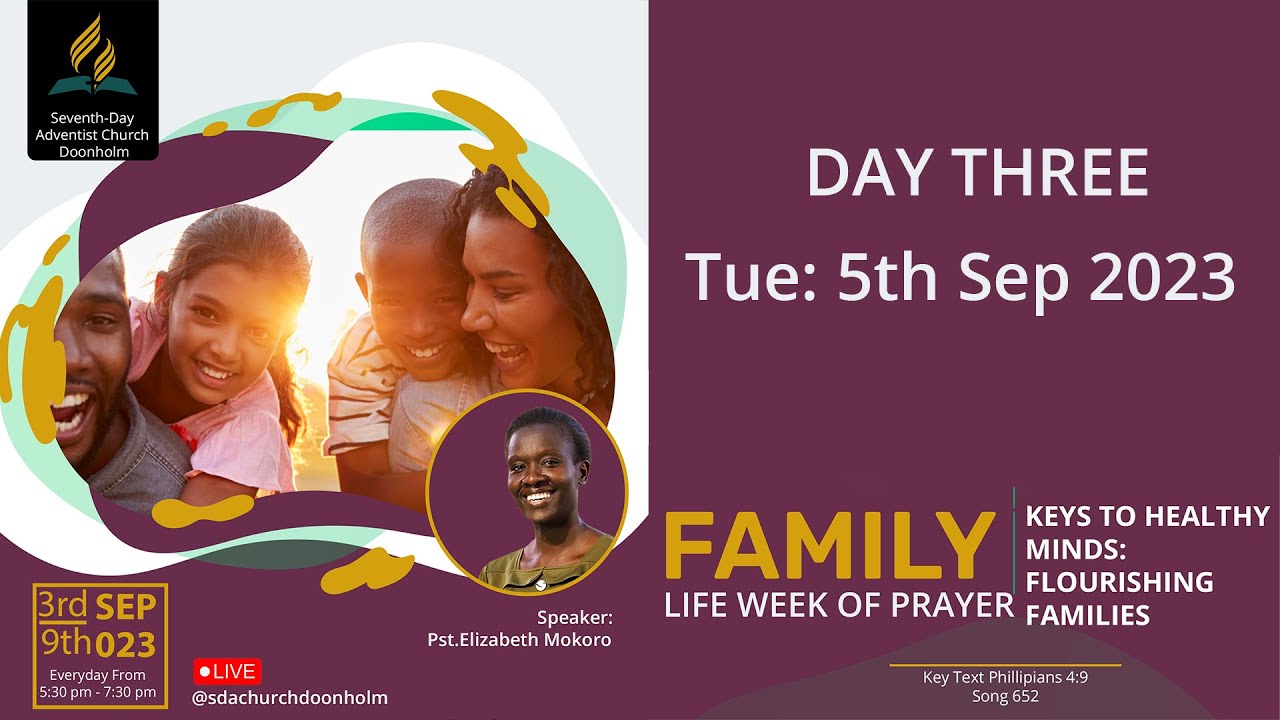 FAMILY LIFE WEEK OF PRAYER: PR ELIZABETH MOKORO - DAY 3 - YouTube
