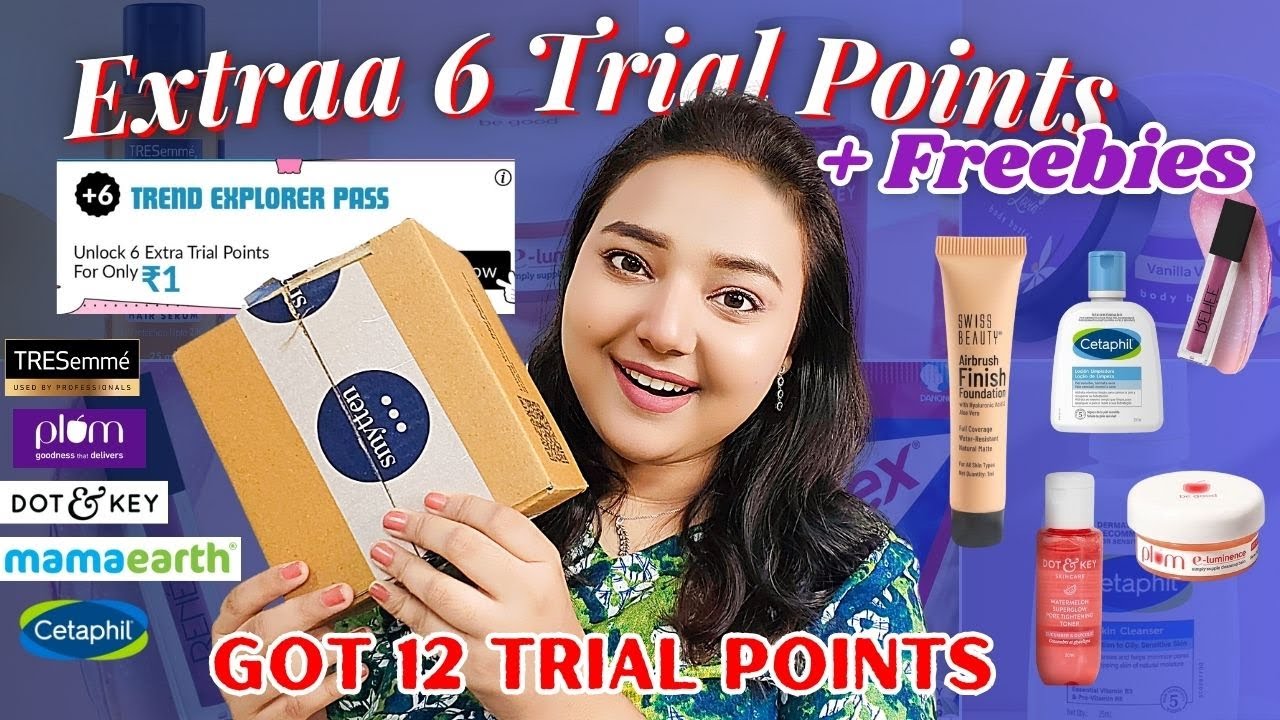 Smytten Trial Box Haul😍All New Items How To Get 6 Trial Points Free with Only ₹1 & Smytten ...