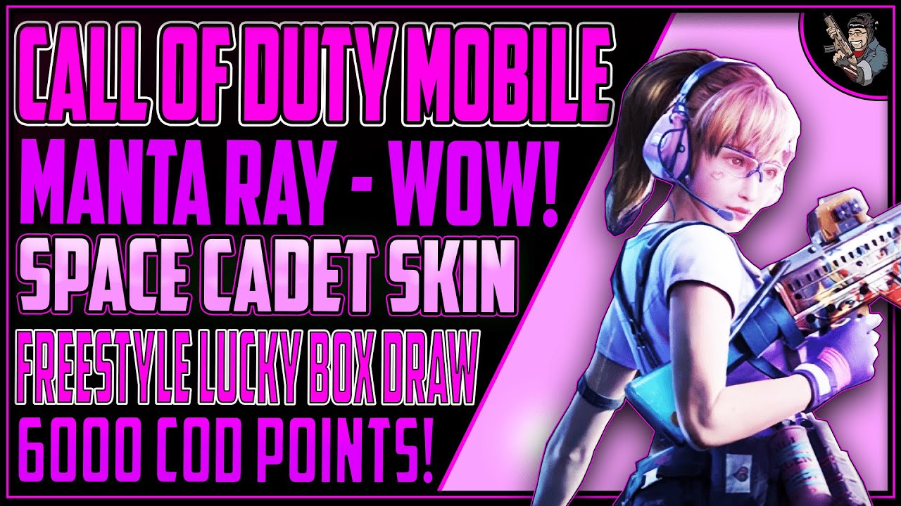 Codm The Hottest Skin Manta Ray Space Cadet Freestyle Lucky Box Draw Callofdutymobile