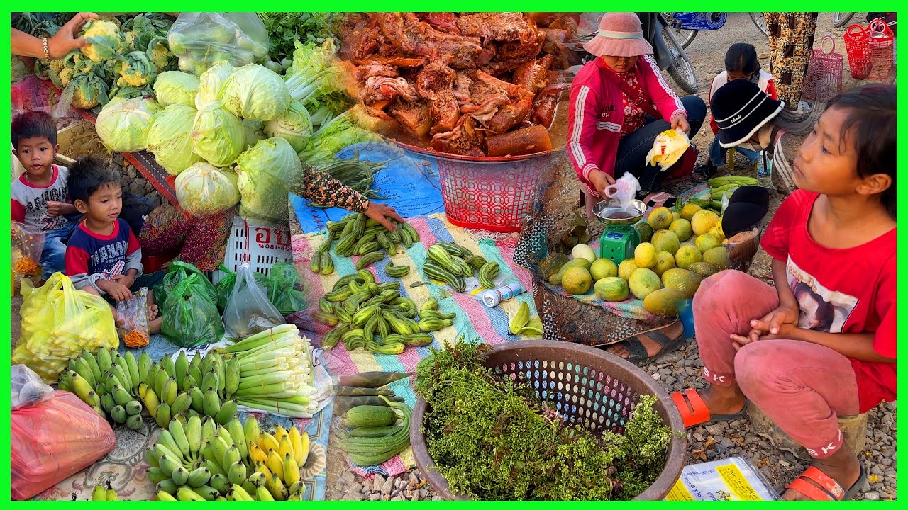 1226 -My Village Vegetable, Fish, Meat Market / កូនផ្សារលក់ត្រីសាច់ ...