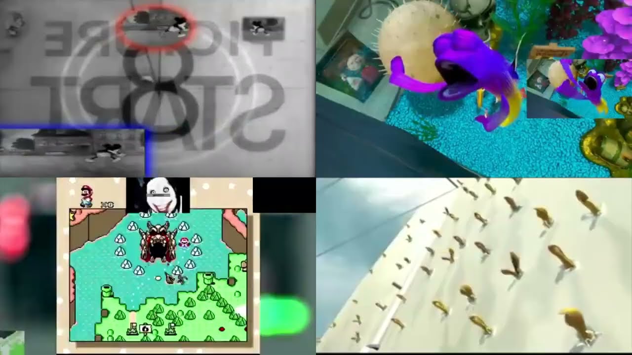 Creepypasta and Finding Nemo Sparta Remix Quadparison - YouTube