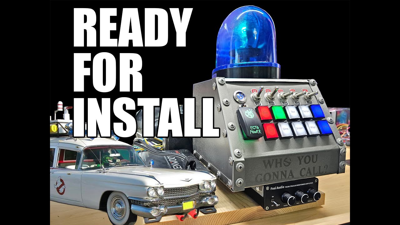 Ghostbusters Ecto Horn Control Panel Ready for Installation - YouTube