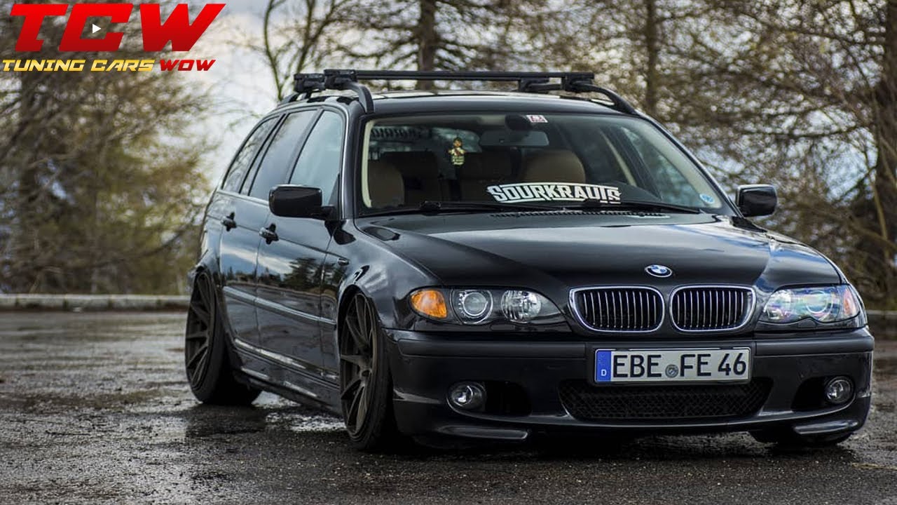 BMW E46 Wagon on Japan Racing JR11 Rims Modified by Franzi - YouTube