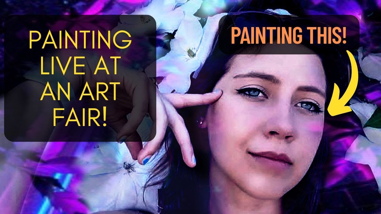 Live painting at an art fair! Cyberpunk Skyler-Episode 292 - YouTube