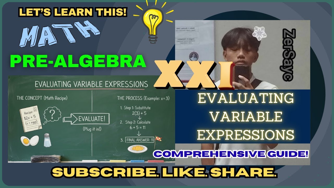 PRE-ALGEBRA I EVALUATING VARIABLE EXPRESSIONS (TAGALOG/FILIPINO ...