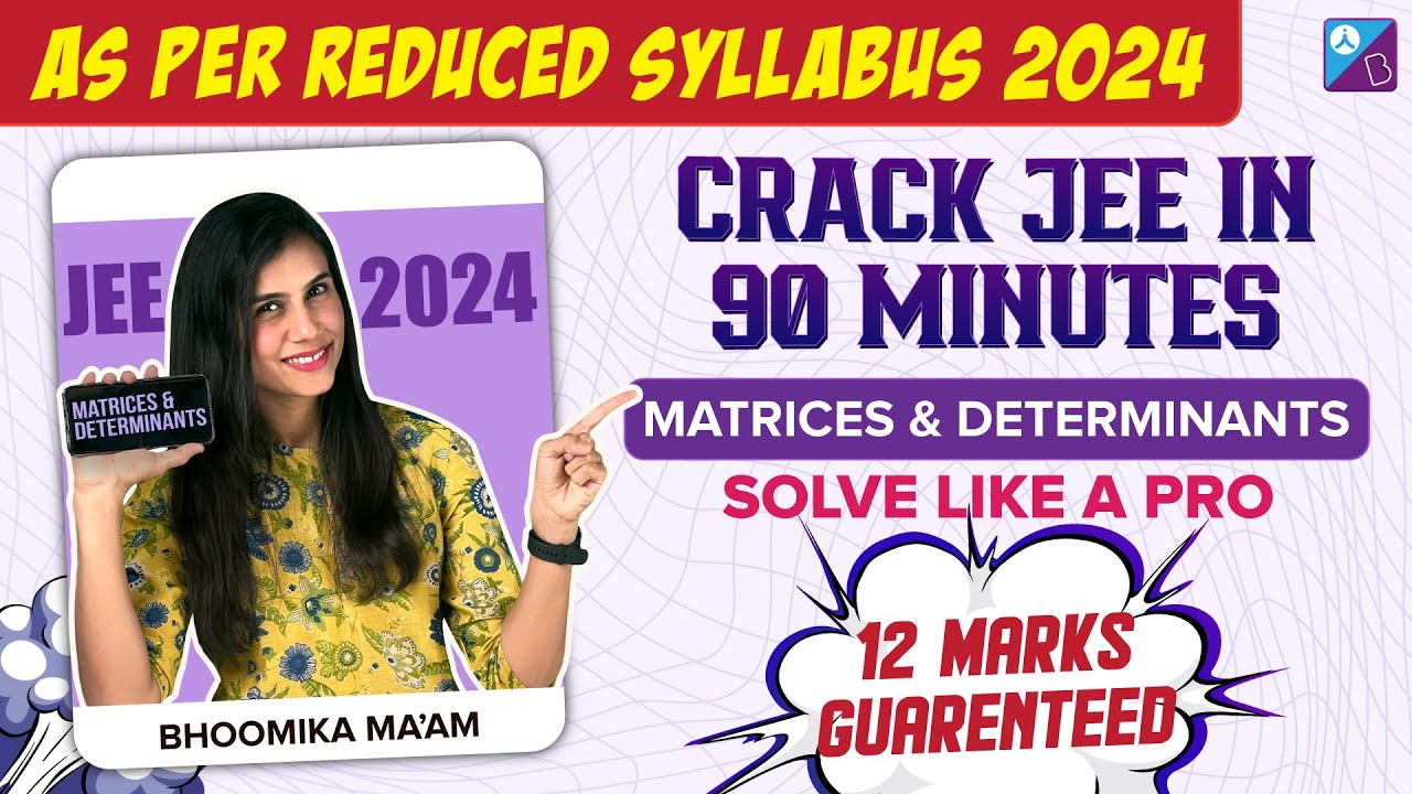 Most Important Questions | Matrices & Determinants | As per reduced ...