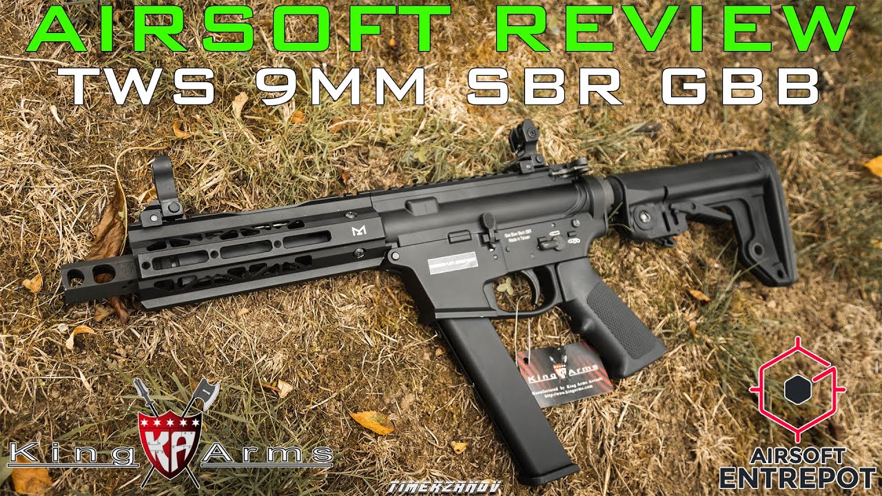 Airsoft Review #252 King Arms TWS 9mm SBR Gaz Blowback (Airsoft ...