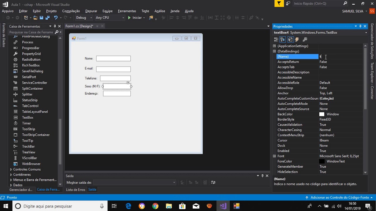 Aprendendo programar em C# - Aula 1 - YouTube