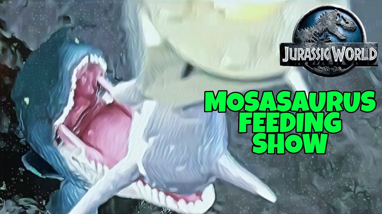 Mosasaurus Feeding Show Jurassic World - YouTube