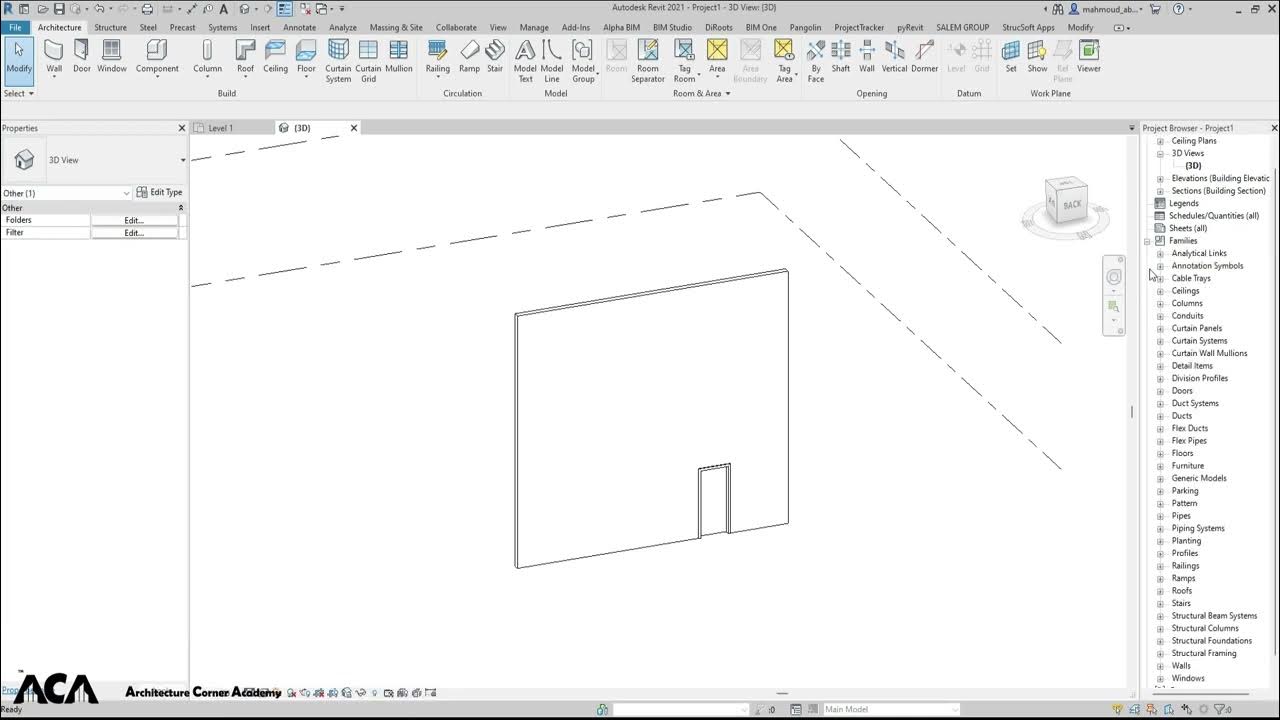 Part 02 - Revit Introduction & Walls and Opining " Revit Essentials Workshop Lec. 1 " - YouTube