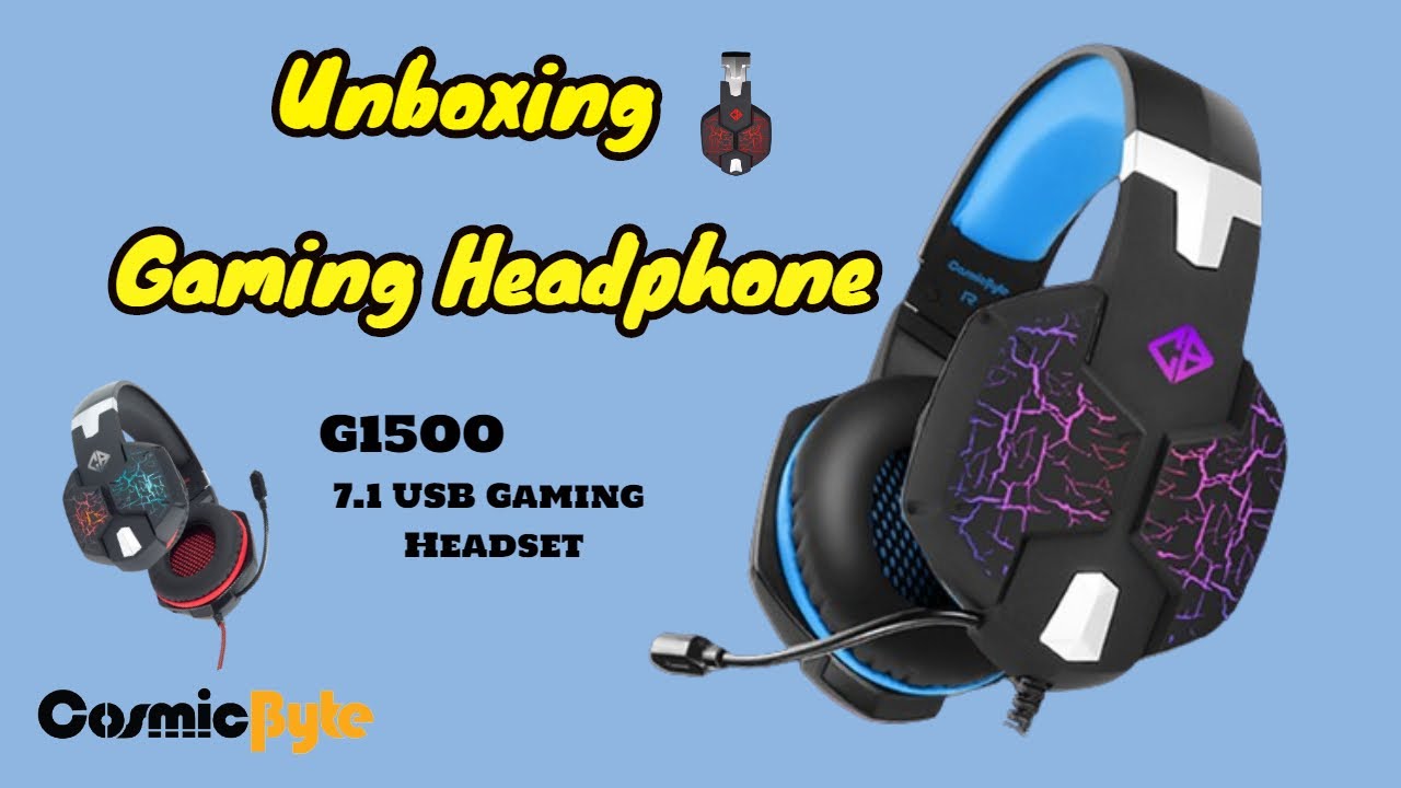 Cosmic Byte G1500 7.1 | Unboxing and Driver Installation | USB Gaming ...