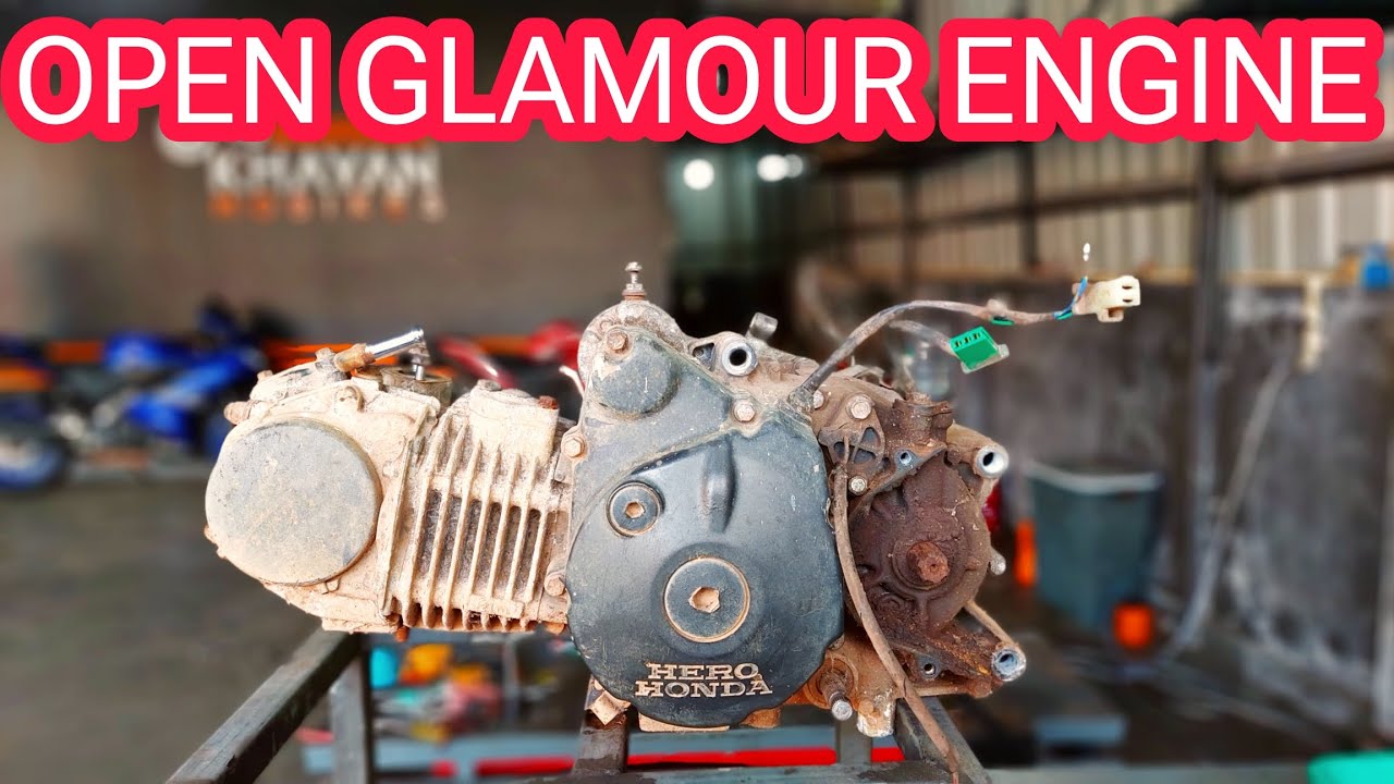 how to open glamour engine hero Honda गिलेमर मोटरसाइकिल का इंजन केसे ...