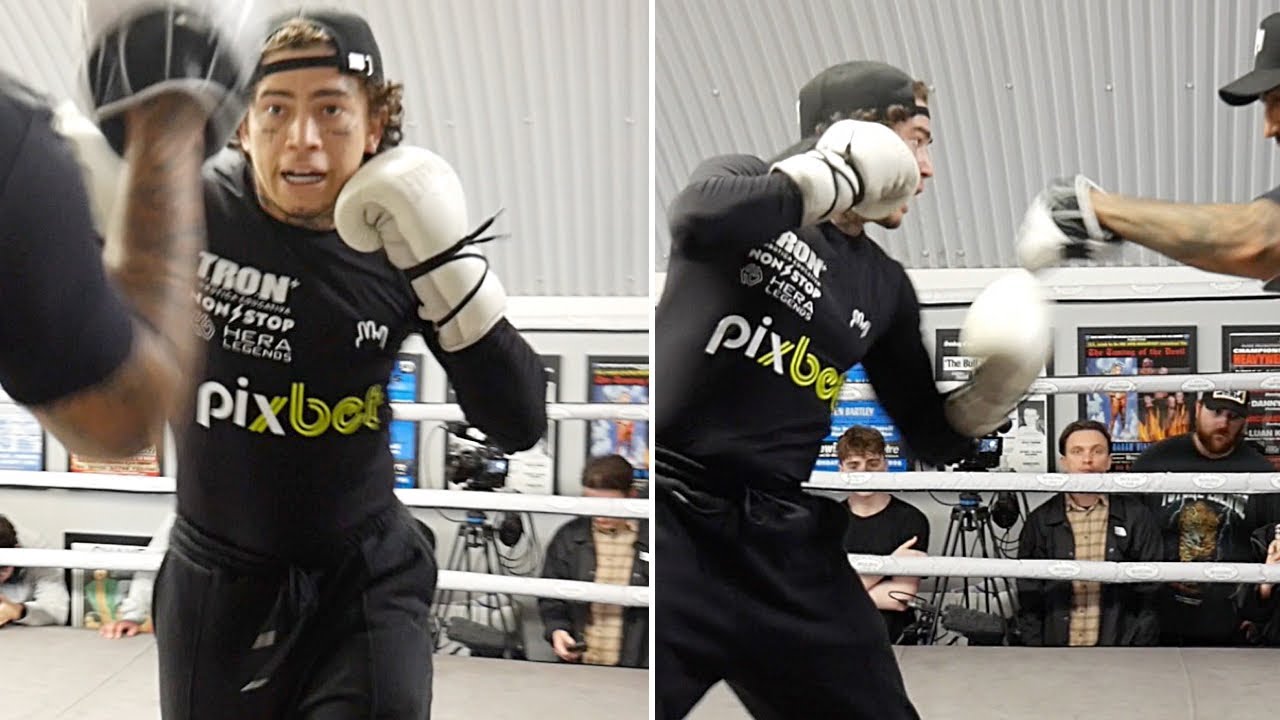 BRAZILIAN SUPERSTAR WHINDERSSON NUNES HITS THE PADS AT WORKOUT FOR HIGH ...