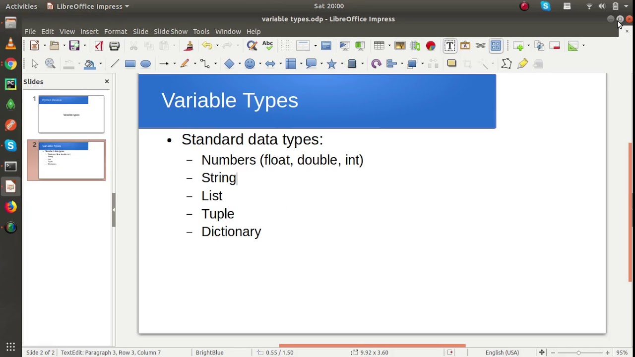 Python for beginner : 3 Types of Variables - YouTube