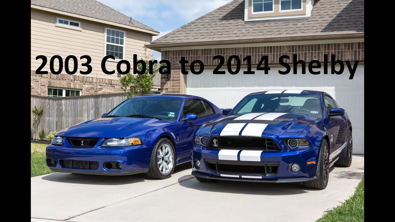 2003 Cobra to 2014 Shelby GT500 - YouTube