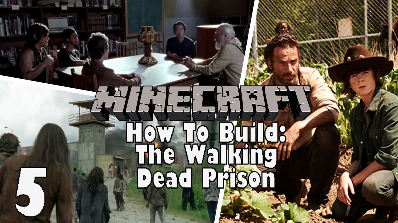 Minecraft: How To Build The Walking Dead Prison Ep.5 - D Block - YouTube