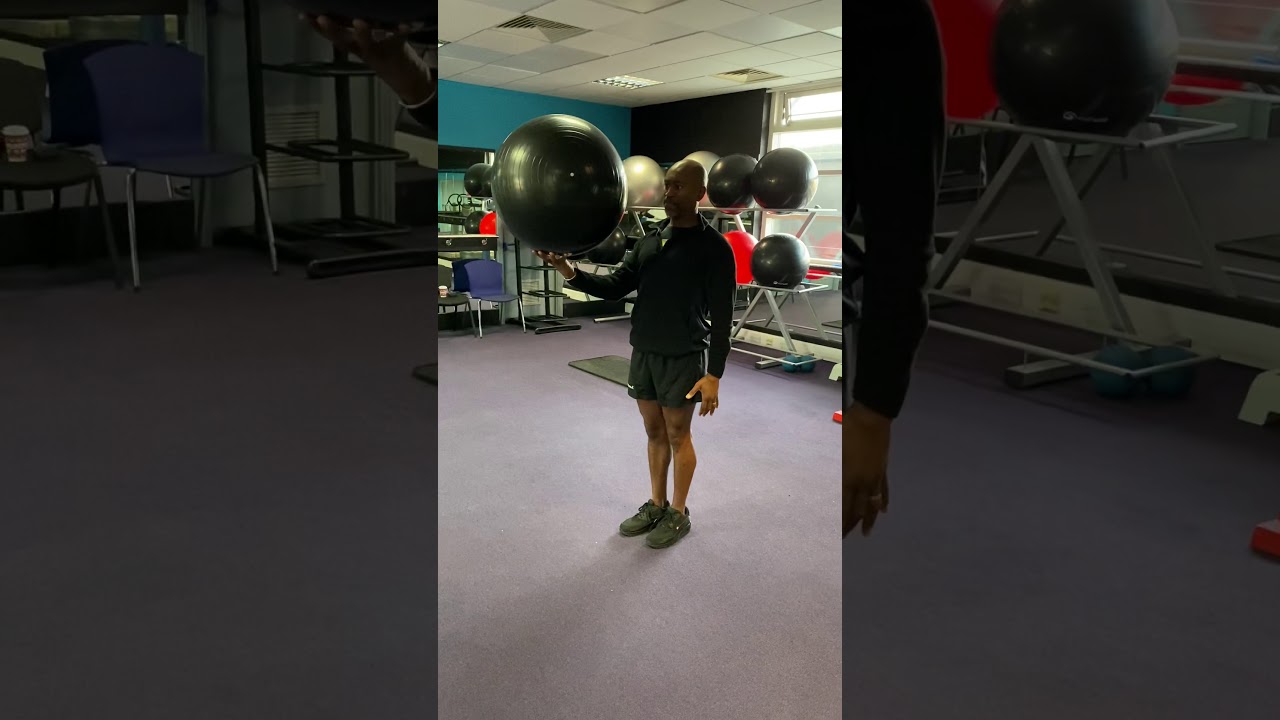 Swiss ball scap setting - YouTube