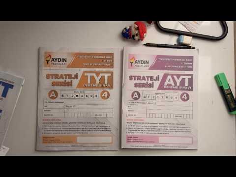 Aydın Strateji Serisi TYT-AYT 4 Deneme Sonucum ve Yorumlarım