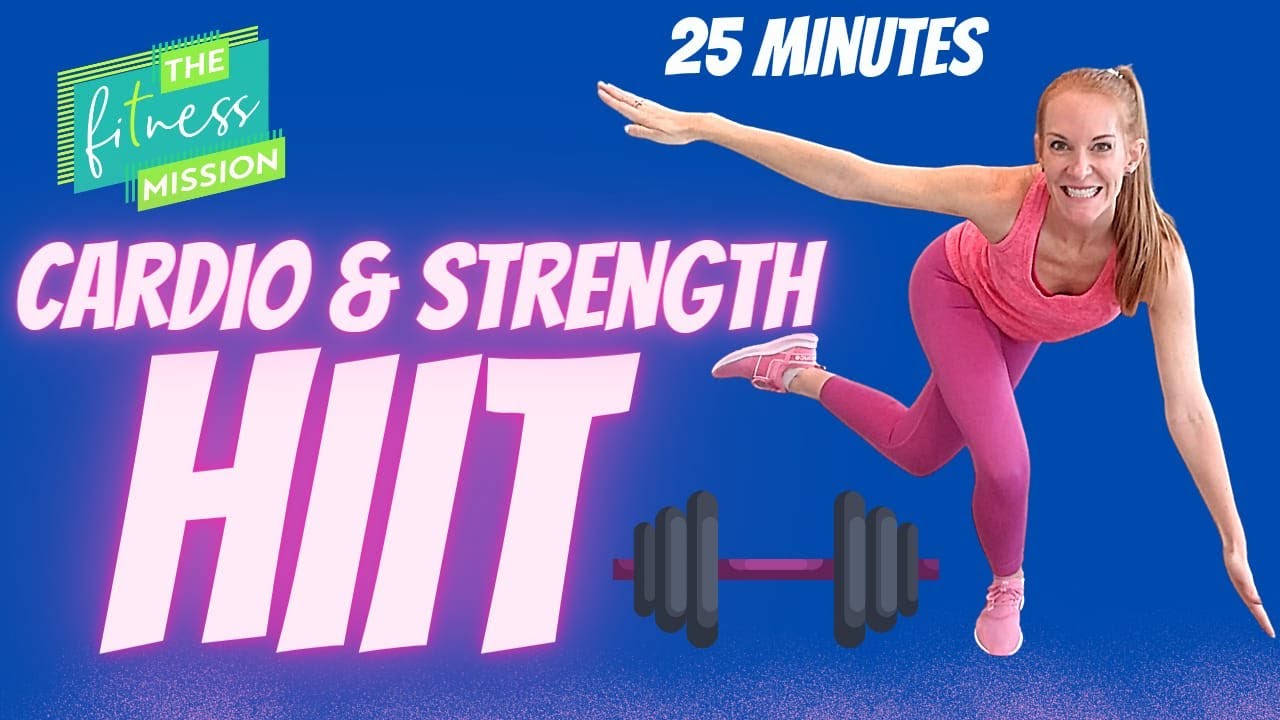 25 Minute Cardio HIIT Workout for Weight Loss with dumbbells - Fat ...