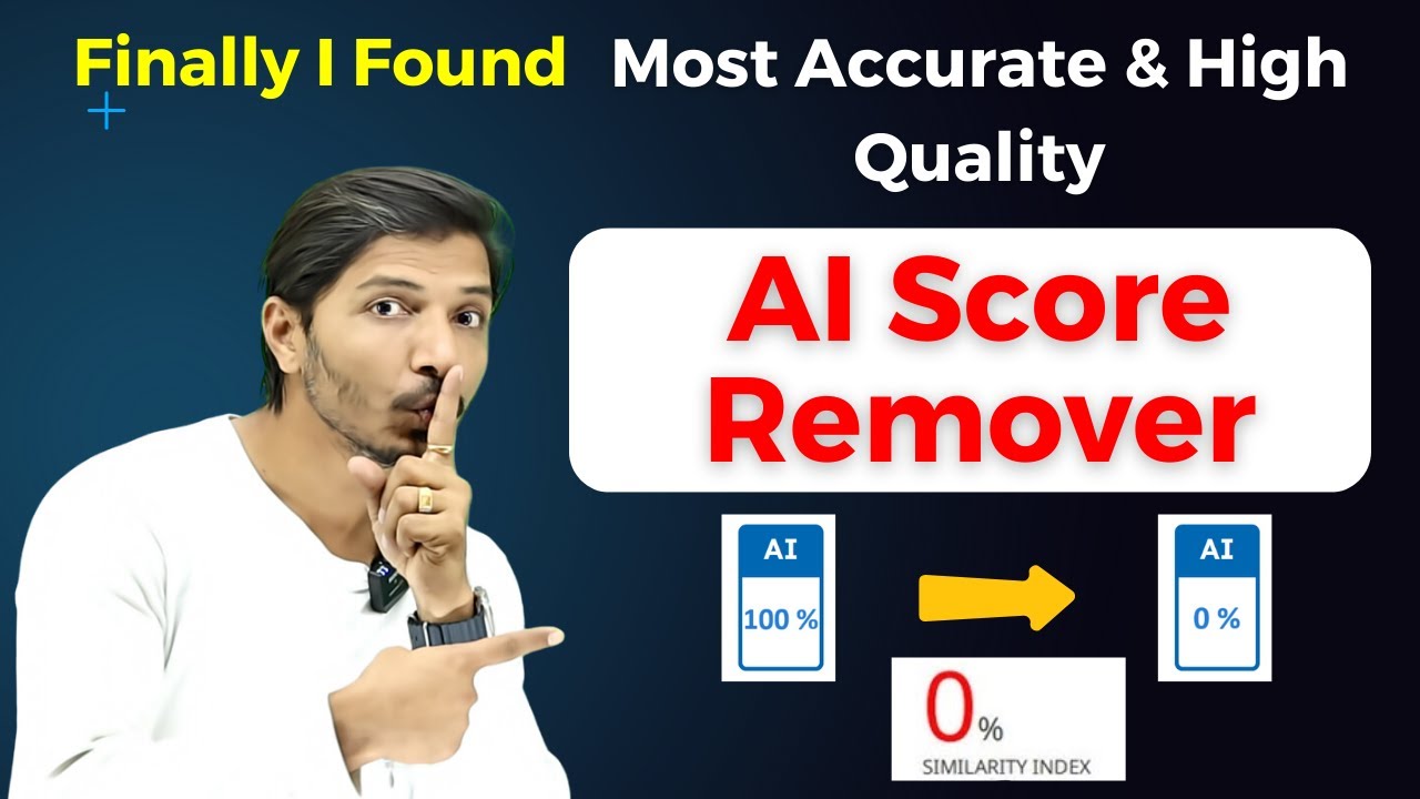 Most Accurate AI Score Remover II Bypass AI Detection and Plagiarism ...