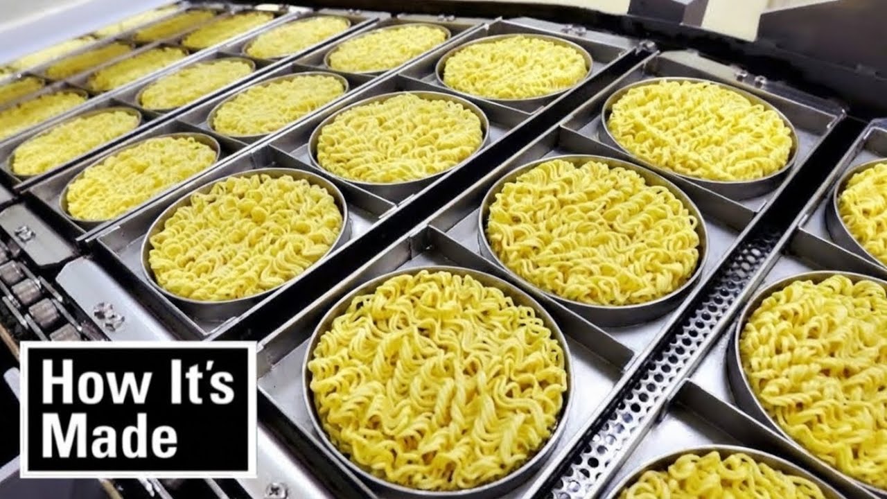 How Instant Noodles Are Made in a Factory | Complete Manufacturing ...