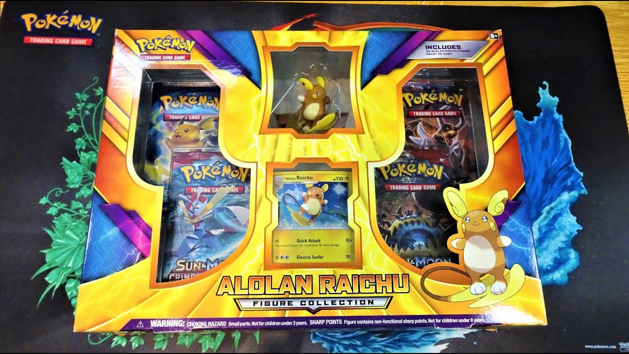 Opening the Alolan Raichu Figure Collection Box - No Talking - YouTube