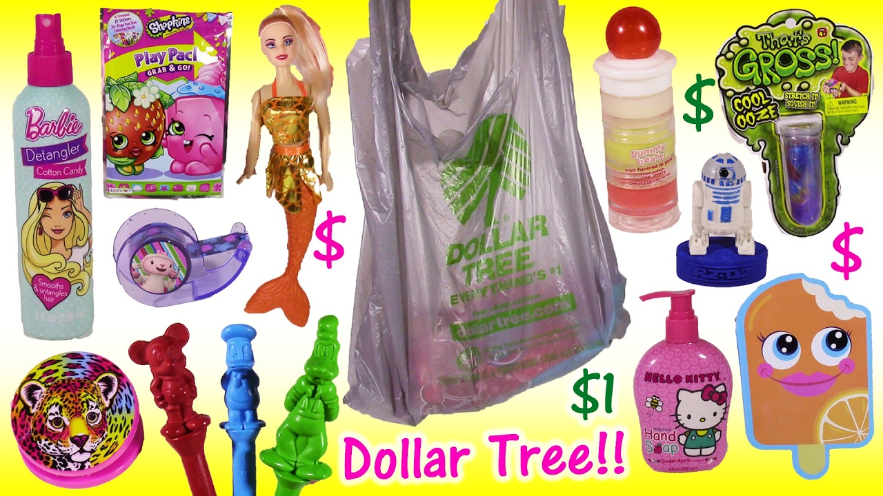 Dollar Tree Haul Bonanza 2! Barbie Lip Gloss CANDY SHOPKINS Scented ...