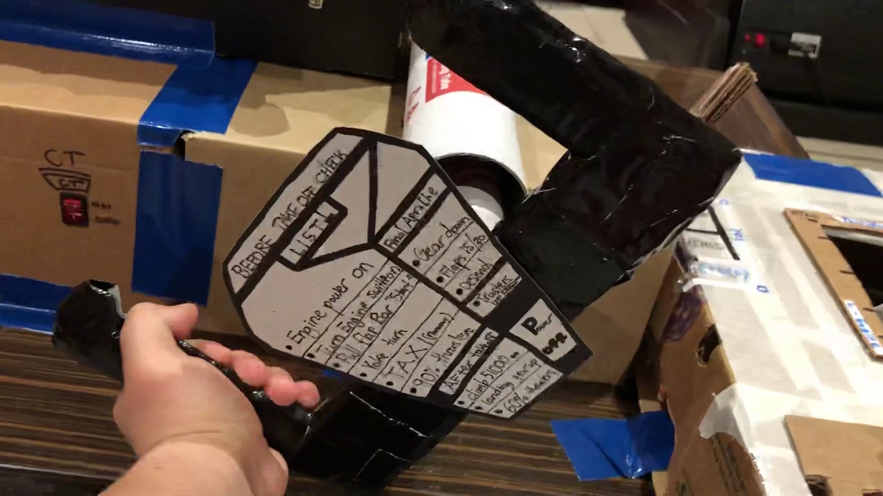 Boeing 737 simulator (cardboard) - YouTube