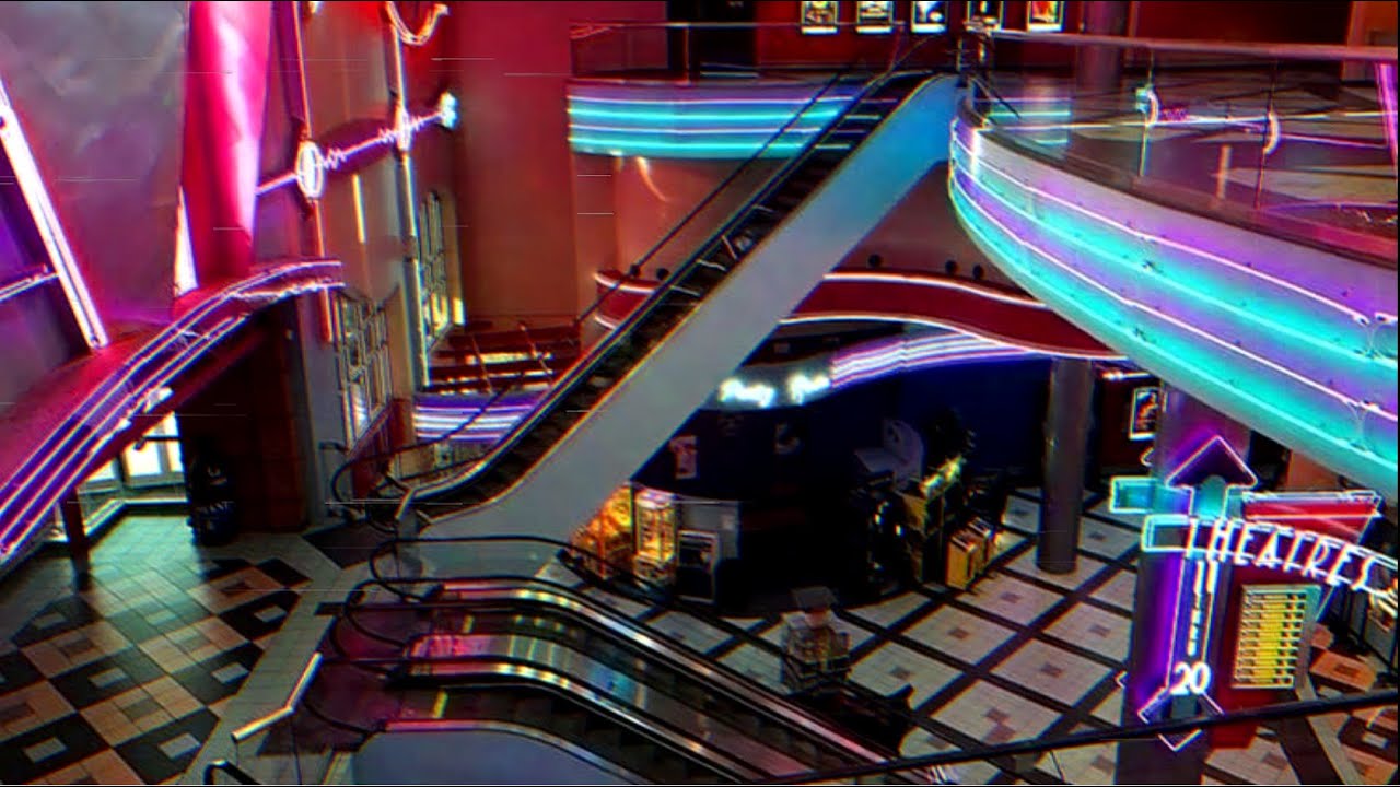 Mallsoft + Vaporwave DJ Ambient mix// Into the Neon Palm Mall - YouTube