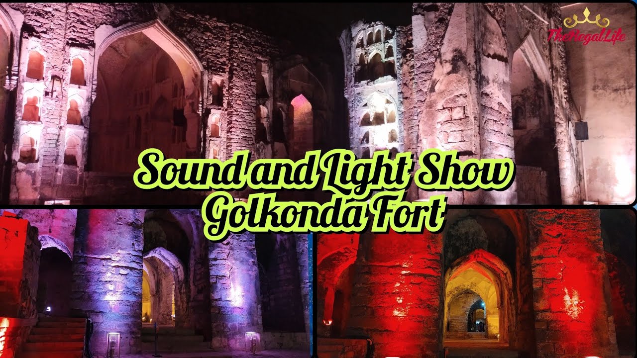 Golconda Fort Sound & Light Show || Laser Show || गोलकोण्डा फोर्ट लेज़र ...
