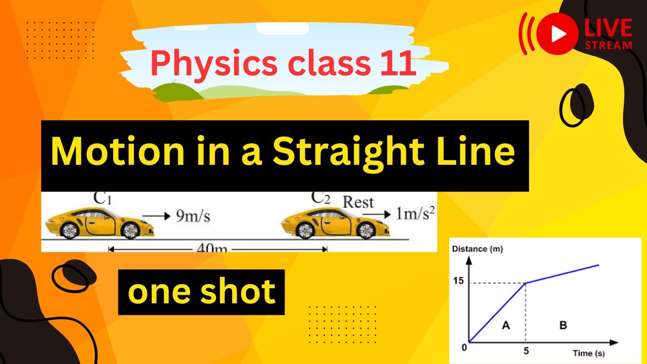 Motion in a straight line class 11 | One shot | Chapter 3 Physics| CBSE ...