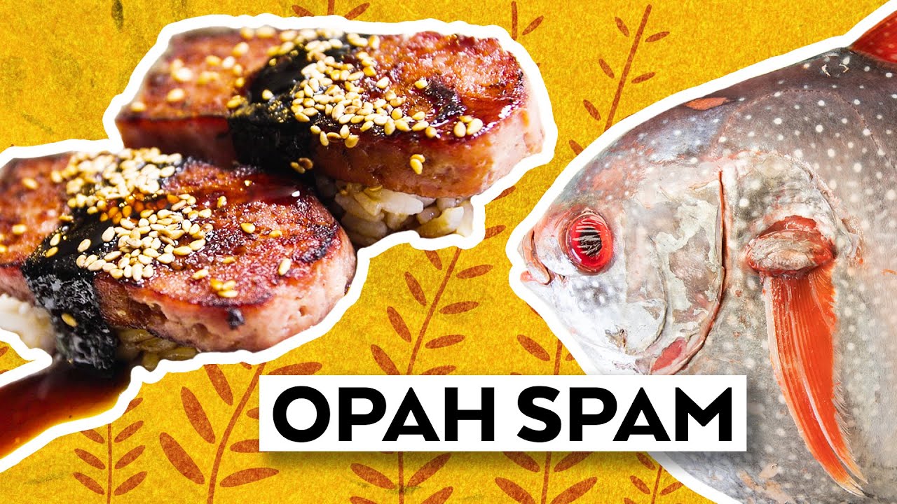 SPAM from a FISH - How to make OPAH SPAM MUSUBI - YouTube