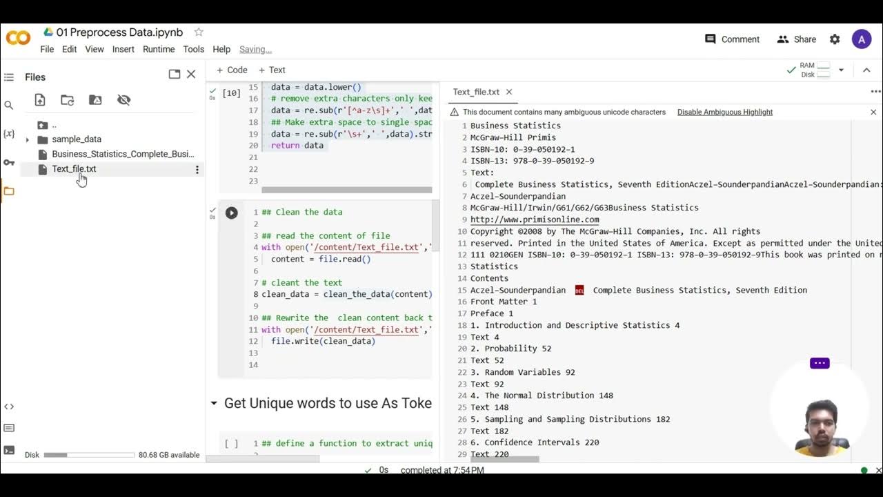 PART 1 Data PreProcessing For Text Analysis | TOKENIZER BUILDUING | VOCABULARY BUILDUING - YouTube