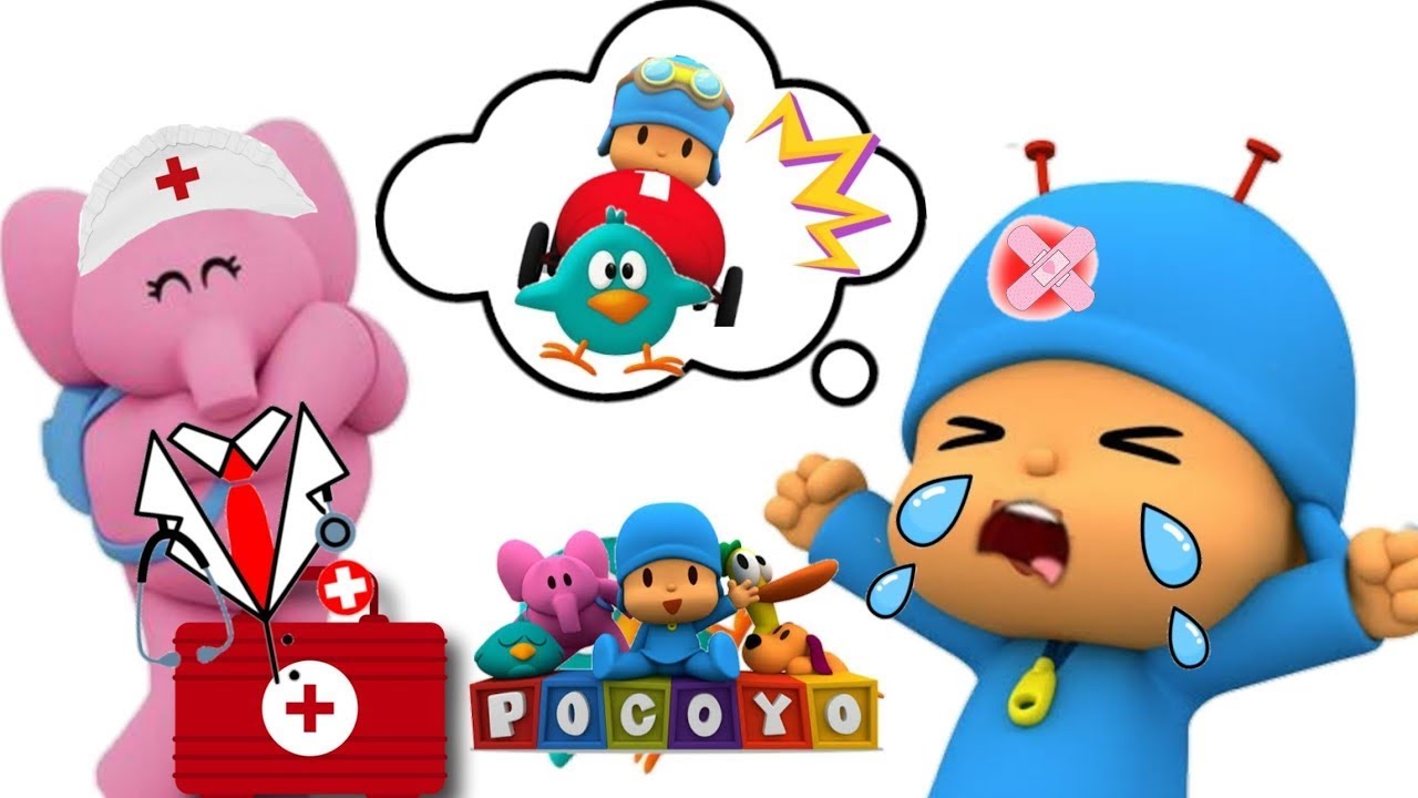 POCOYO THE BOO BOO SONG POCOYO VIDEOS and CARTOONS FOR KIDS Nurse Elly ...