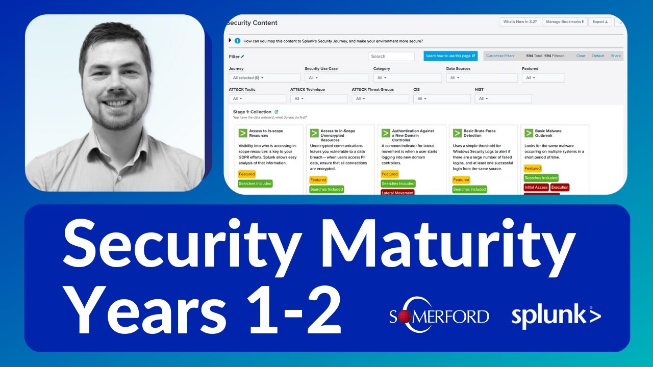 Exploring Splunk Security Maturity: Mapping, Stages & Insights in Years 1-2 of SecOps - YouTube