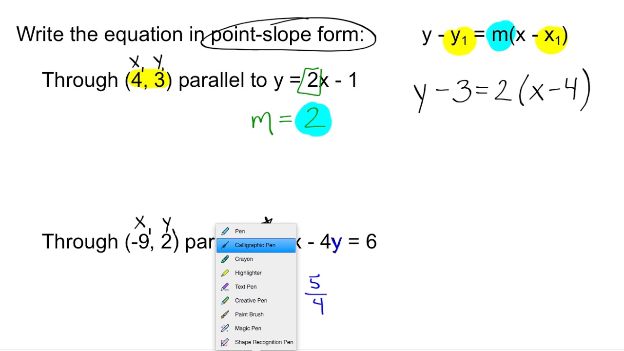 Parallel & Perp Lines - YouTube