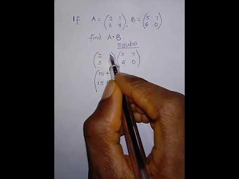 Multiplication of two Matrices - YouTube