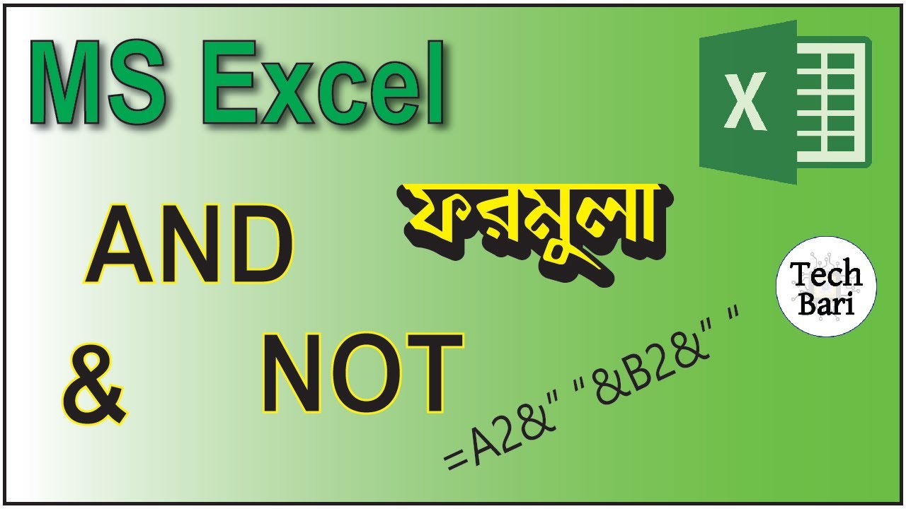 Excel and And not Formula YouTube excel-and-and-not-formula-youtube