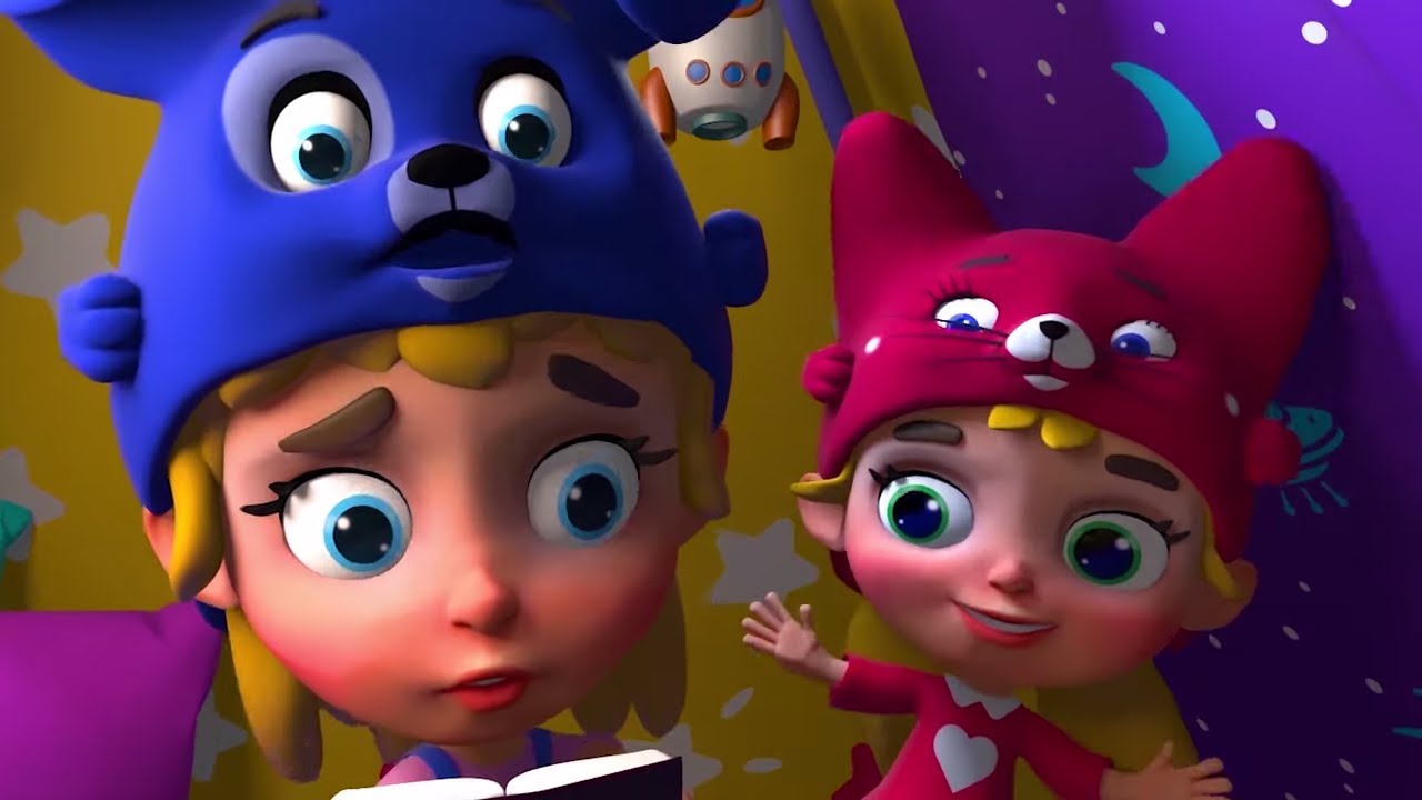 Peek a Boo Song + More Kid's Cartoons with nursery rhymes by Funny Hats ...