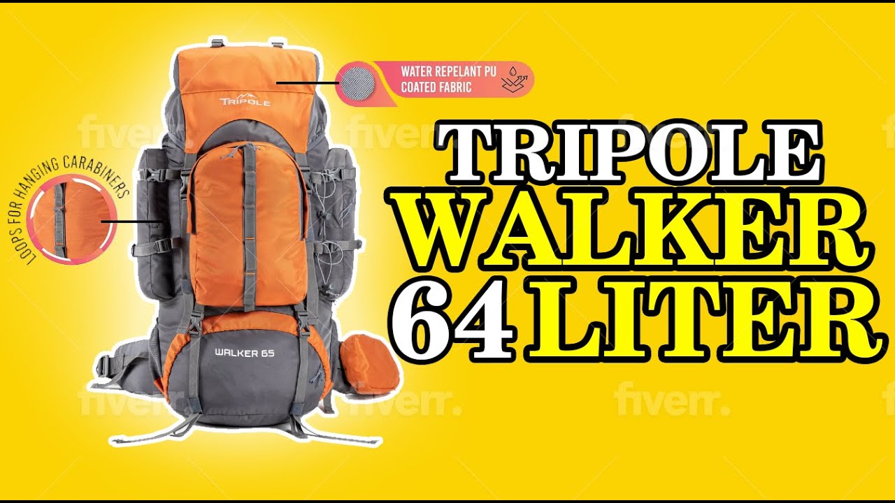 Tripole Walker 65 Litres Rucksack Trekking and Backpacking Rucksack - YouTube