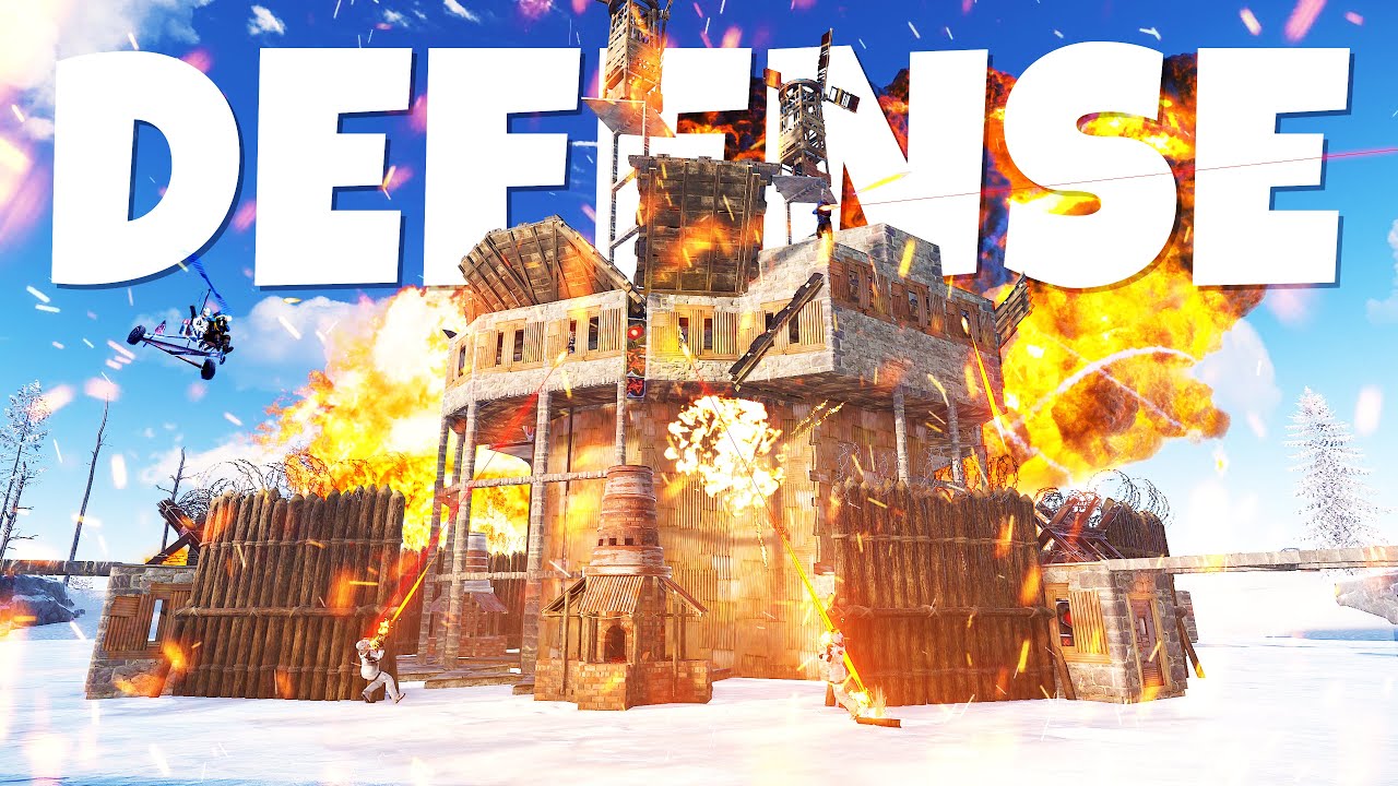 Rust - BUILDING a BASE on the BIGGEST ICE LAKE EVER and GETTING RAIDED ...