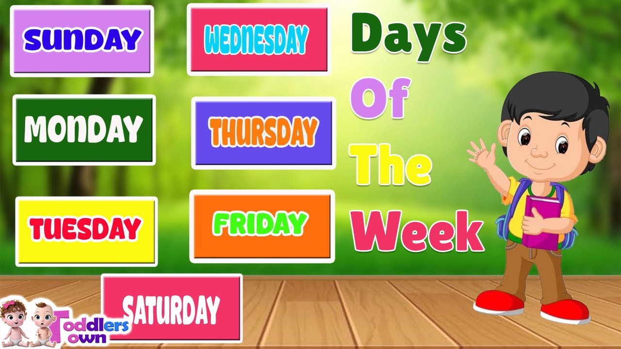 Days of the Week Song | Sunday Monday | Nursery Rhymes & Kids Songs ...