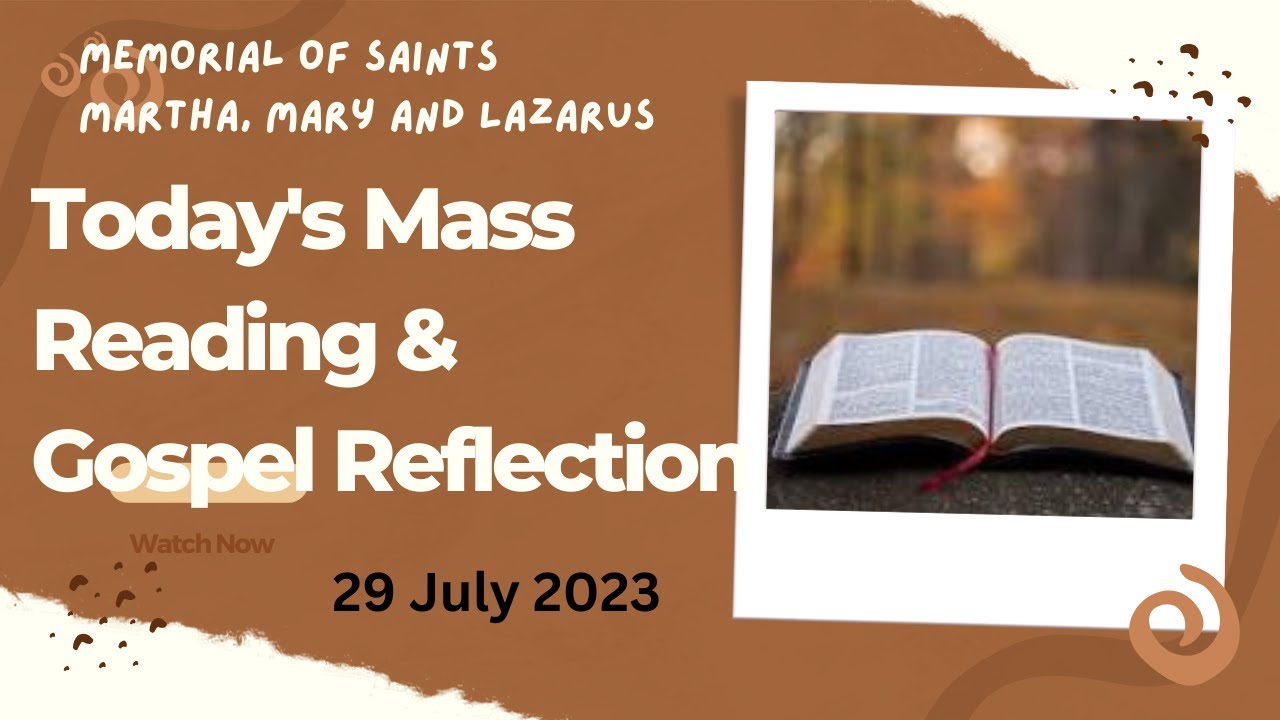 Catholic Mass Today, English Mass Today, Today's Gospel Reading, Today ...