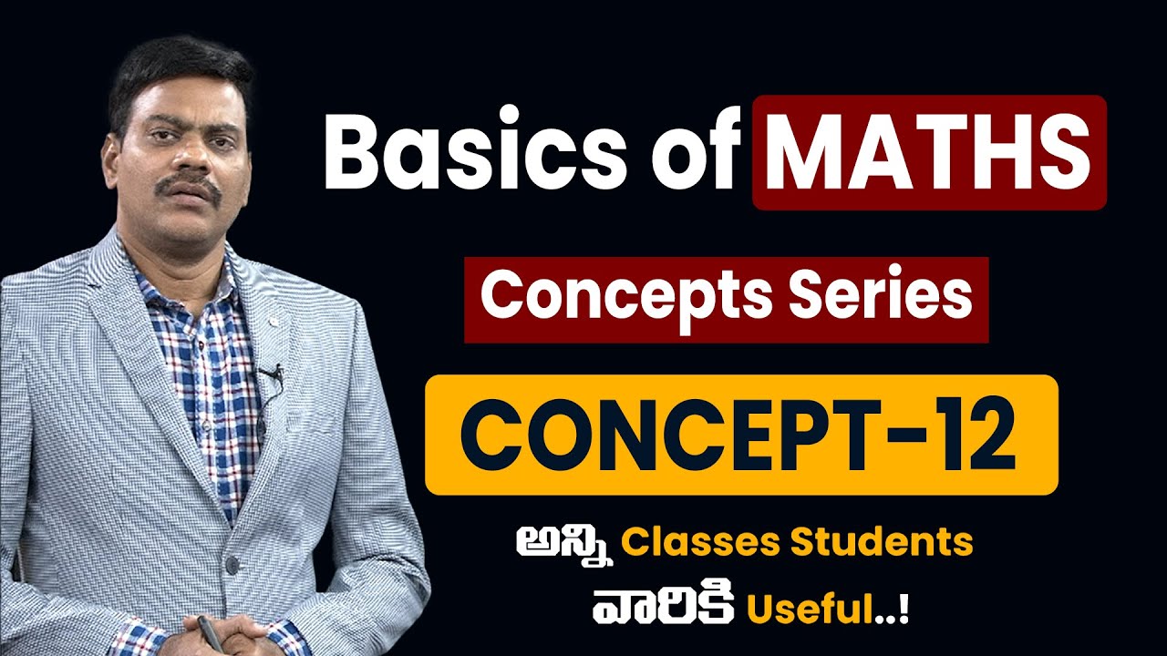 Basics of Maths Concepts Series 12 | Dr Satish | Prime9 Education - YouTube