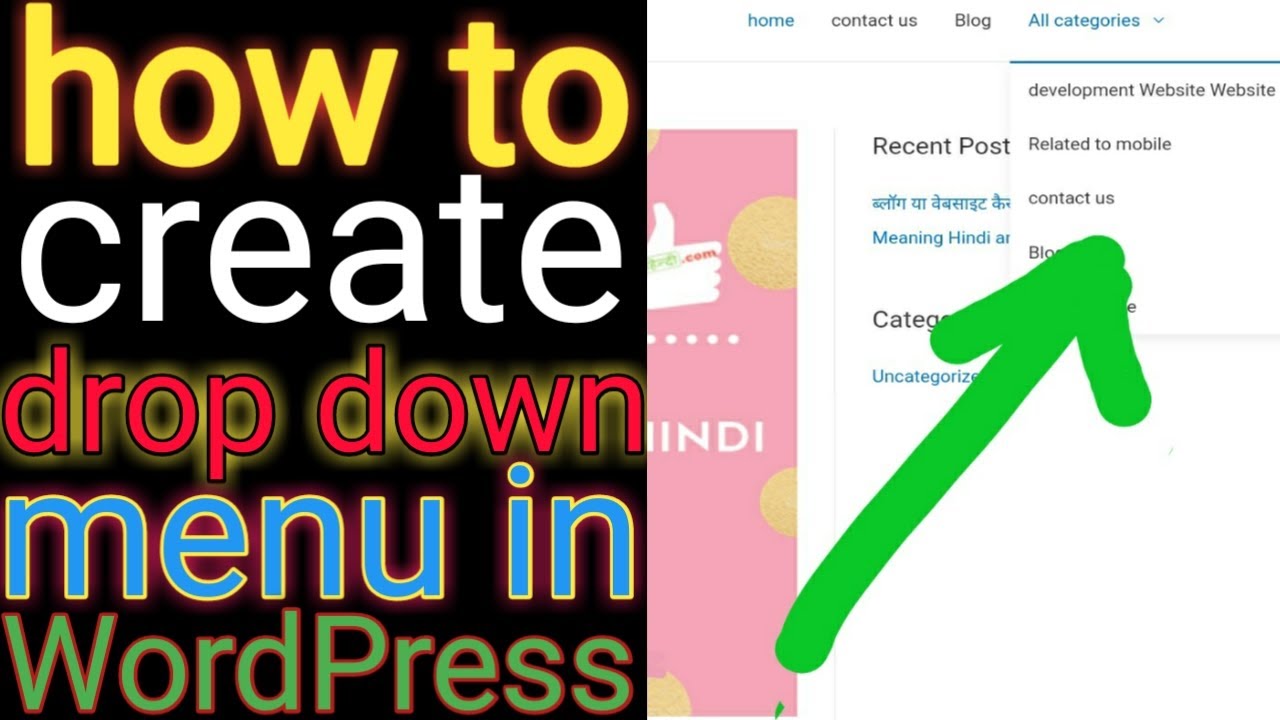 How To Create Custom Menu Link In WordPress in Hindi how To Create how-to-create-custom-menu-link-in-wordpress-in-hindi-how-to-create