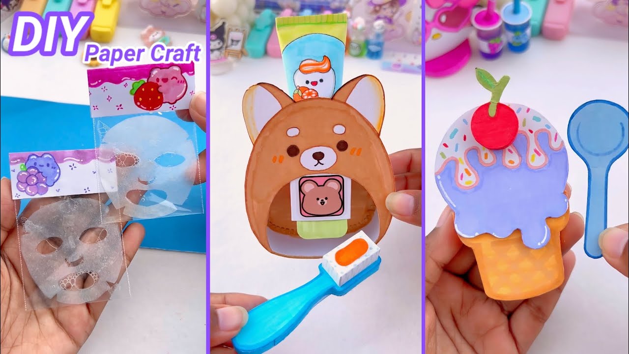 DIY Miniature Crafts Idea / Easy Craft Ideas / school hacks / mini ...