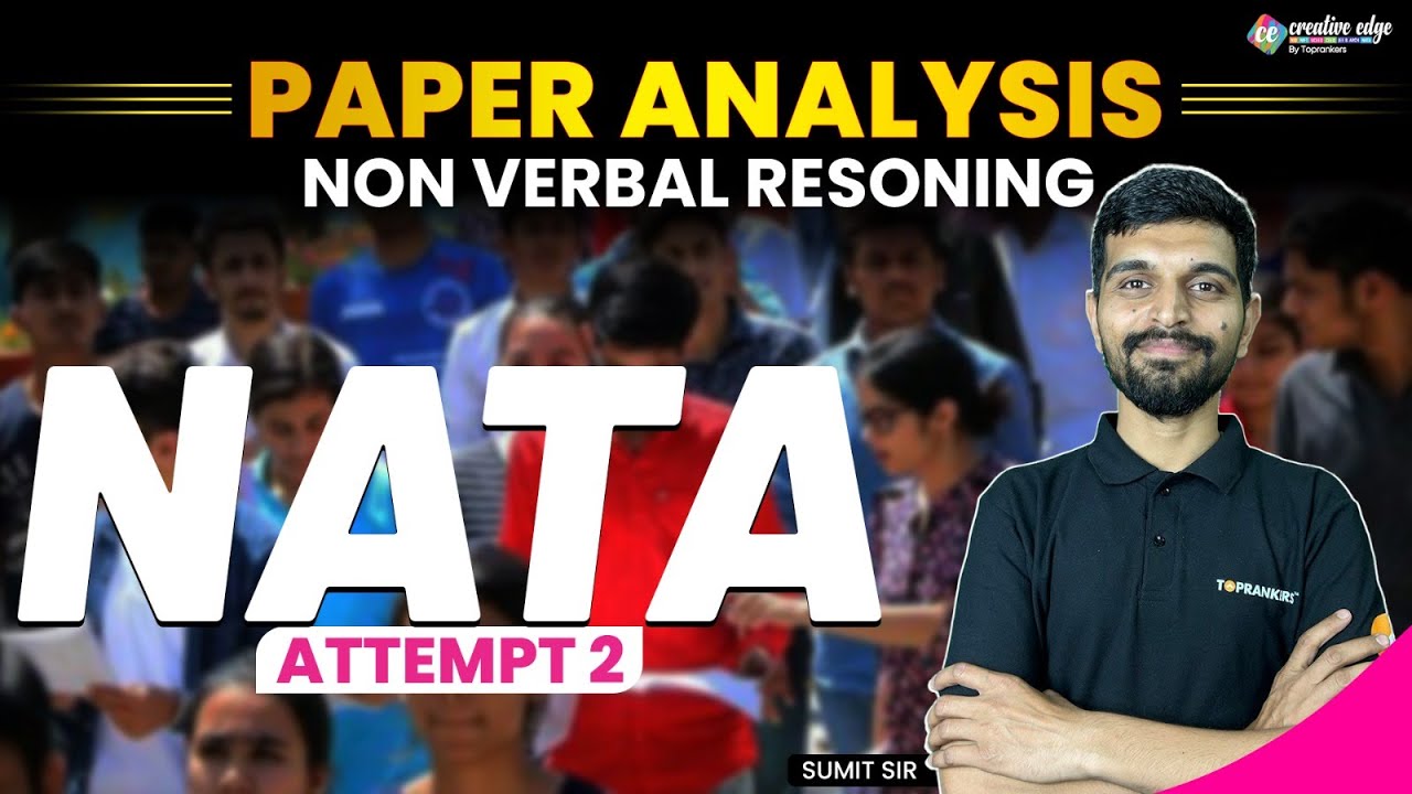 NATA II Attempt 2023 Live Paper Analysis | NATA (Non-Verbal Reasoning ...