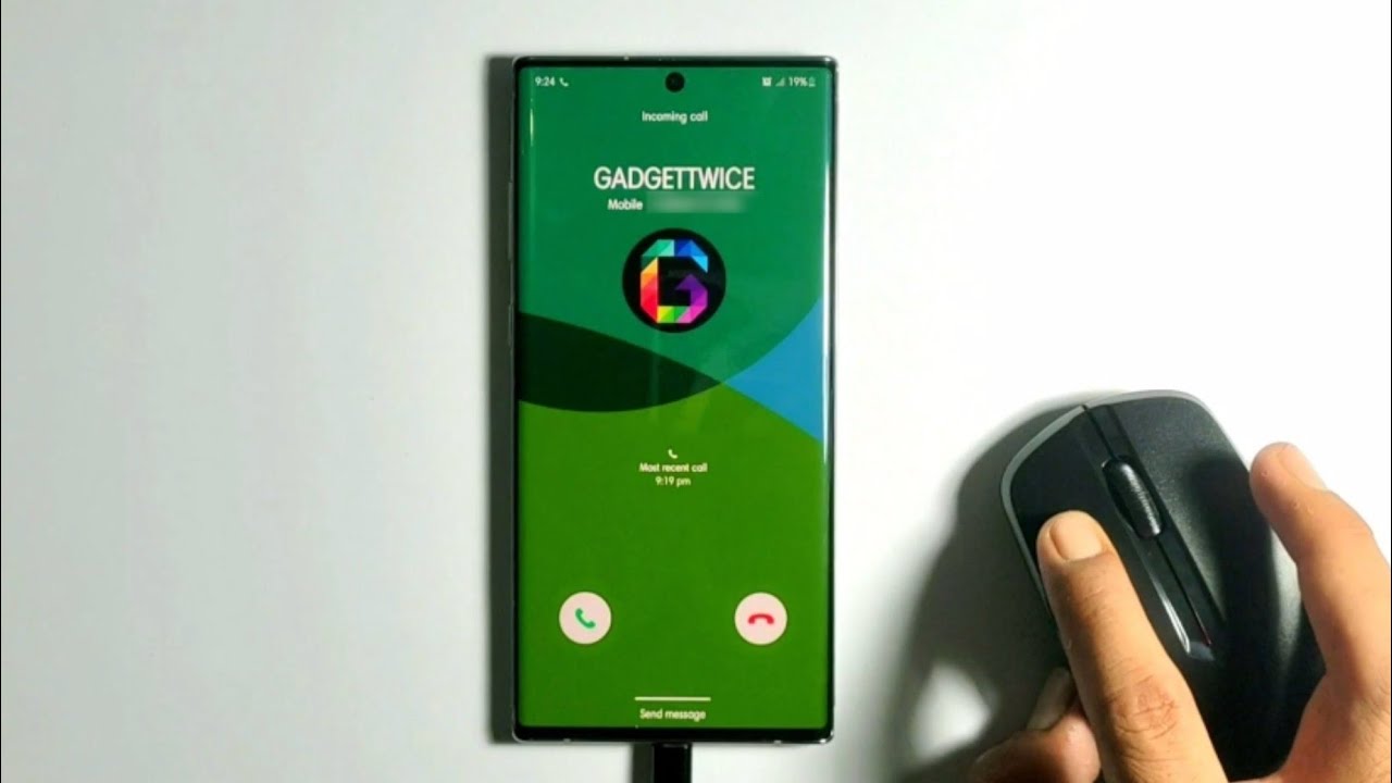 Samsung + Wireless Mouse incoming calls - YouTube