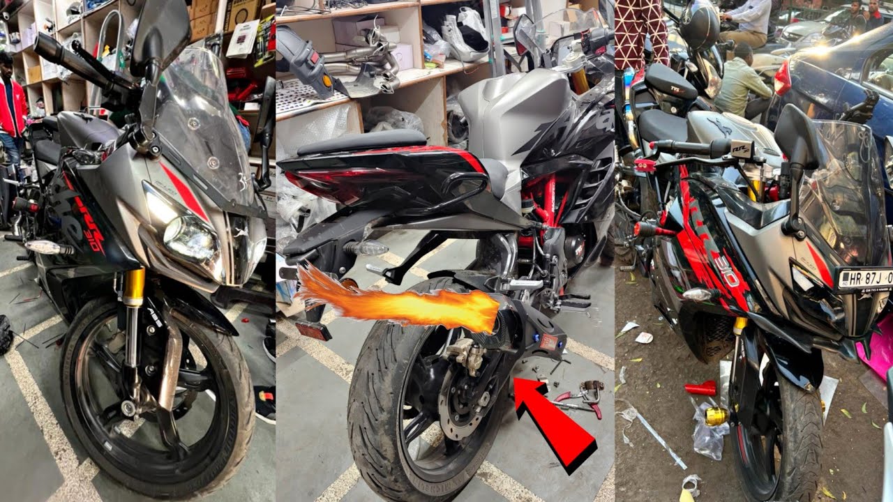 Apache rr 310 bs6 exhaust modified | rr 310 best exhaust | rr310 ...