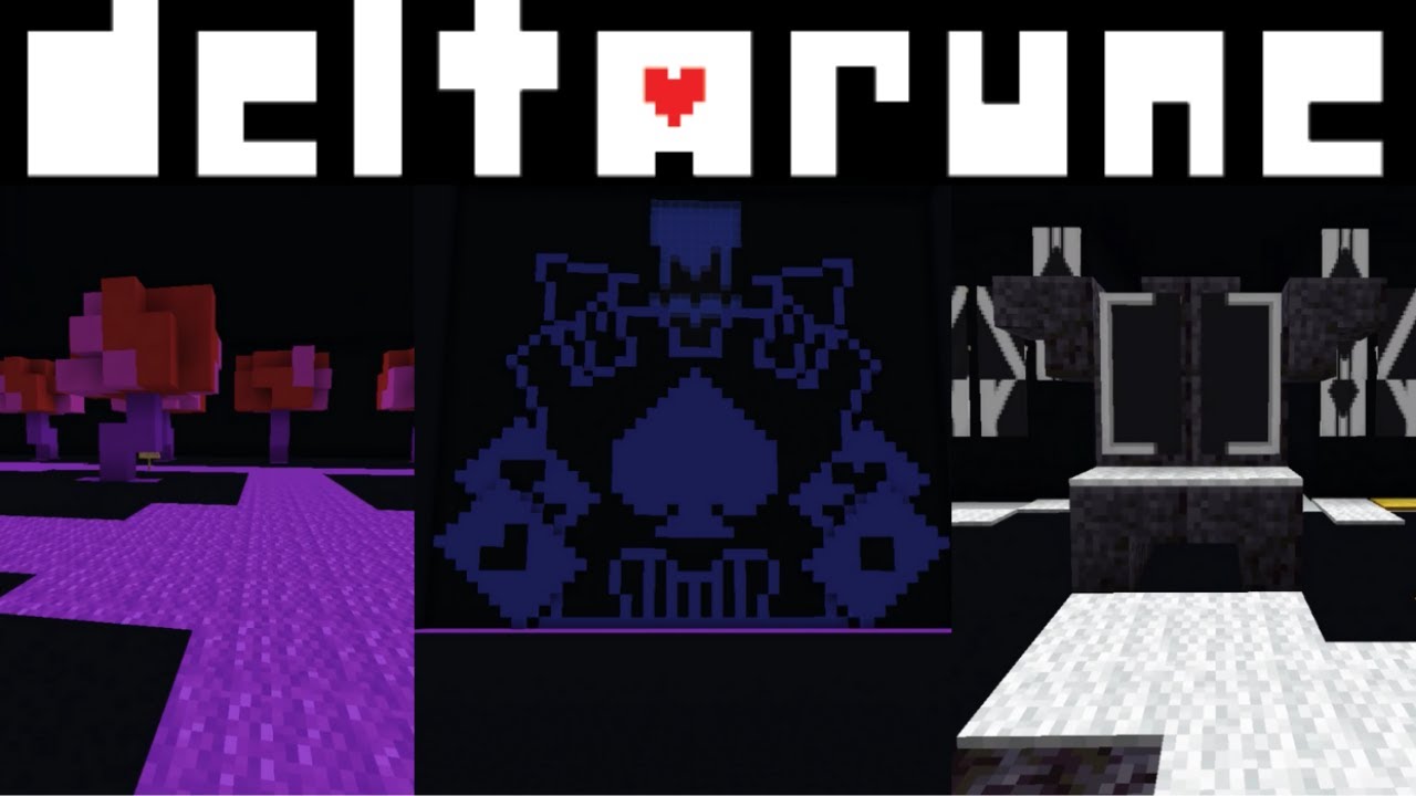 Minecraft Deltarune Dark World Map (Chapter 1) - YouTube